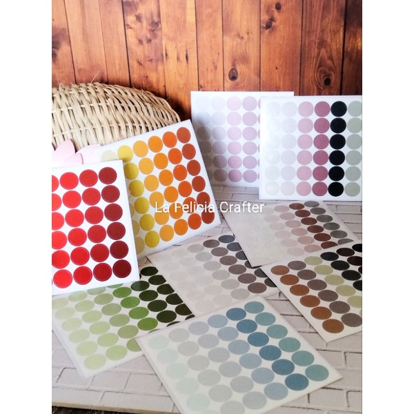 Jual Stiker Polkadot DOT Aestetic/Sticker Bulat Untuk Dekorasi | Shopee ...