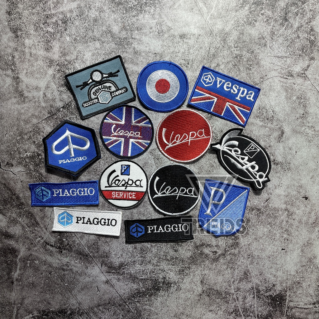Jual PATCH BORDIR JAHIT/PATCH EMBLEM VESPA PIAGGIO/AKSESORIS | Shopee ...