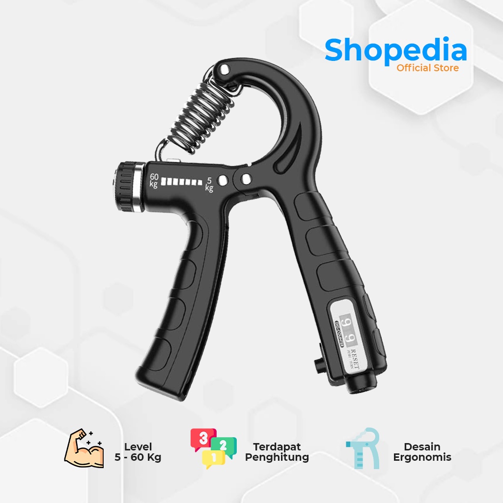 Jual Handgrip Olahraga Dengan Counter Alat Fitness Hand Grip | Shopee ...
