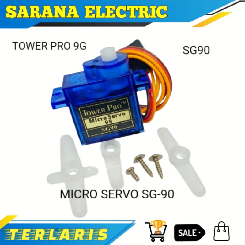 Jual MOTOR MICRO MINI SERVO TOWER PRO SG90 SG-90 ARDUINO PLASTIC SG 90 ...