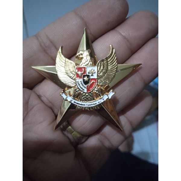 Jual brevet wing pin garuda tumpuk bintang | Shopee Indonesia