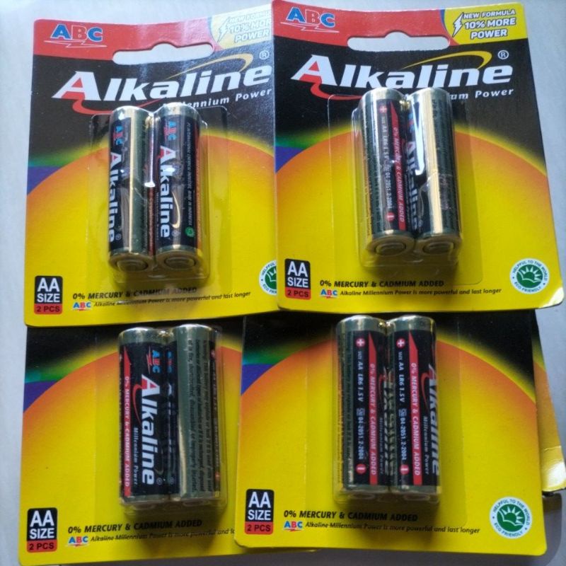 Jual baterai ABC alkaline original isi 2 /A2 buat jam dinding dan ...
