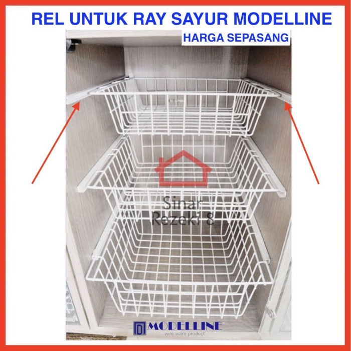 Jual rak piring REL Sayur Modelline B45 / Dapur Basket Keranjang Panci ...
