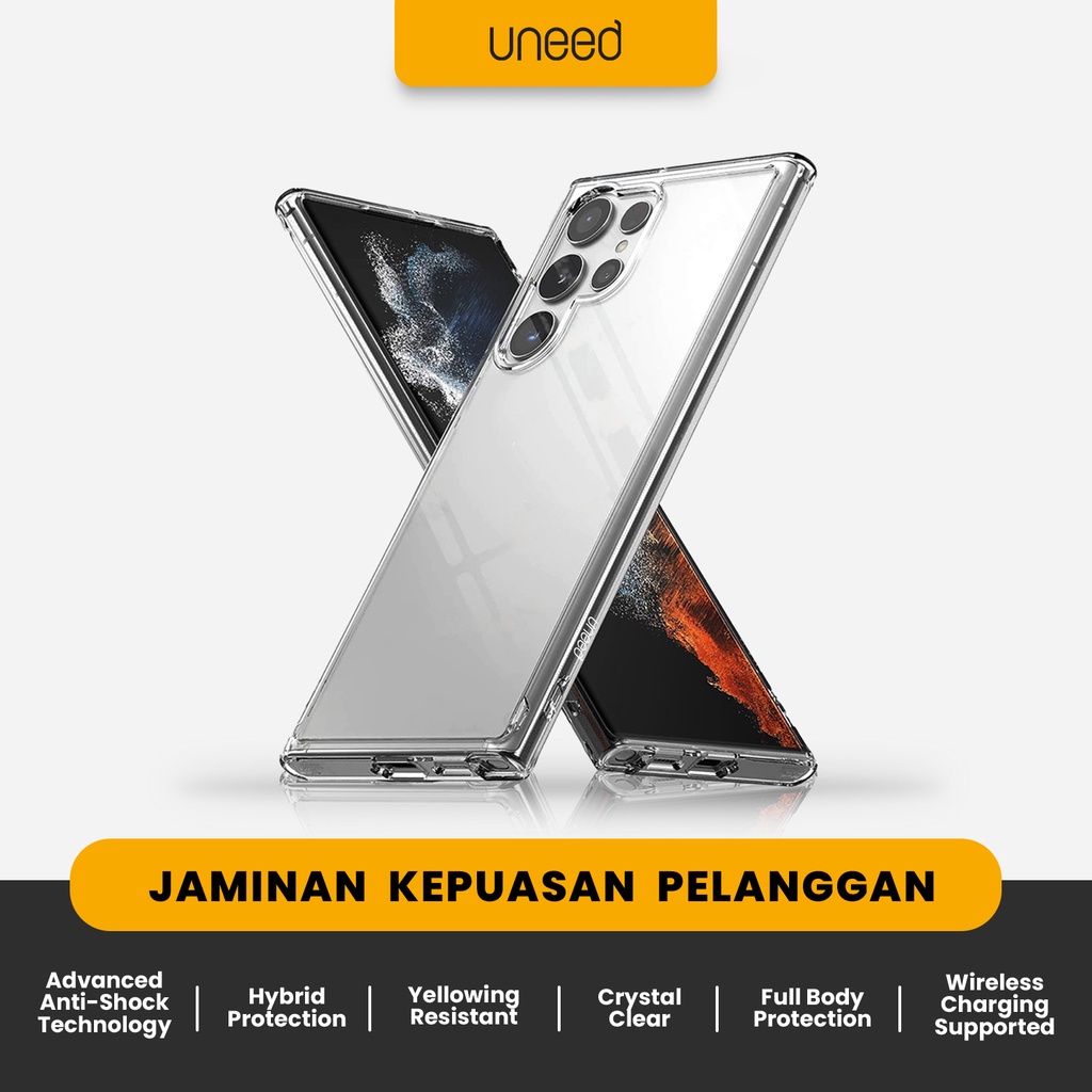 Jual Uneed Kristal Hybrid Case for Samsung S21 FE S22 Note 20 - UPC811 ...