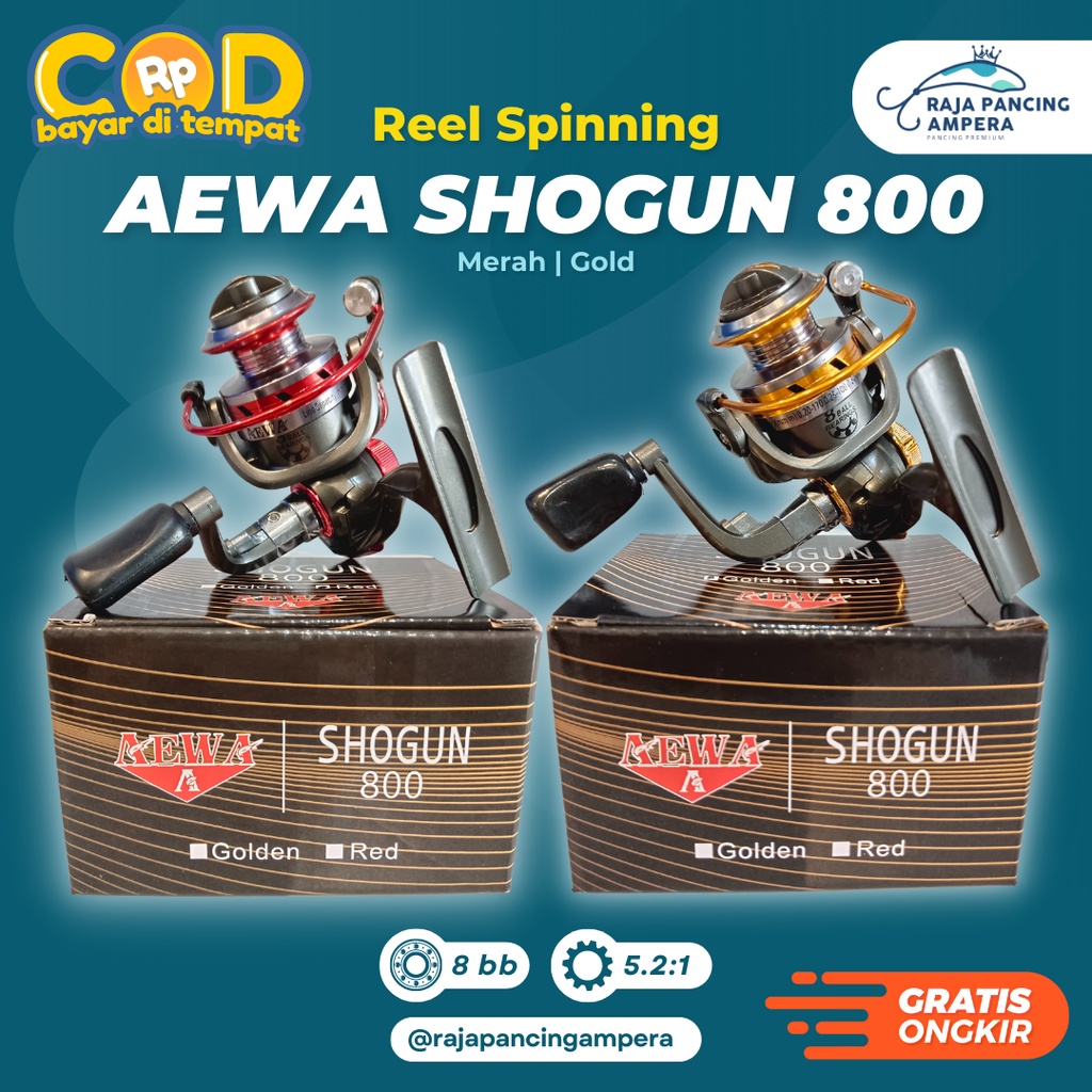 Jual REEL PANCING AEWA SHOGUN 800 | Kerekan untuk mancing Udang | Reel ...