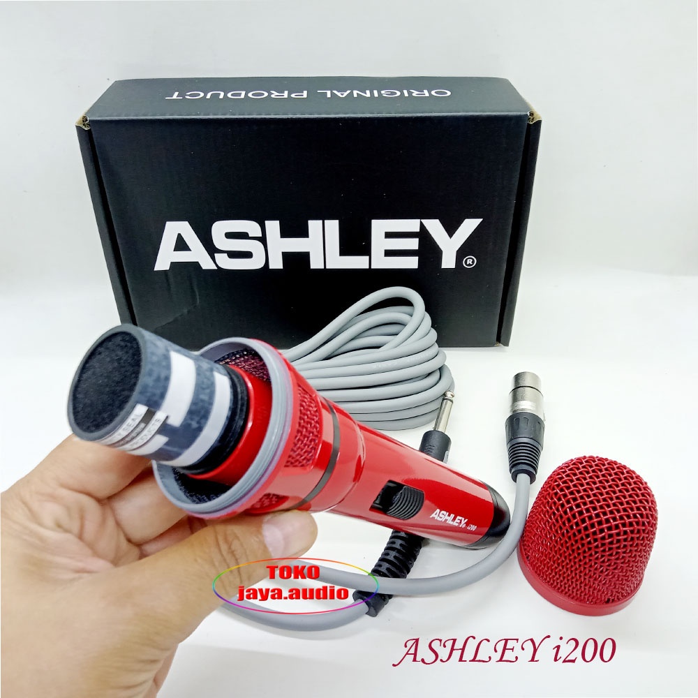 Jual Mik Kabel ASHLEY i200 Mic Kabel Panjang Mikrofon Kabel ASHLEY Mik ...