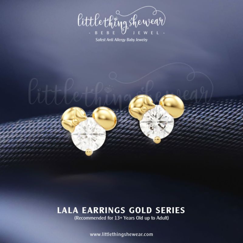 Jual Lala Mouse Swarovski Gold (1.2 gr) | Shopee Indonesia