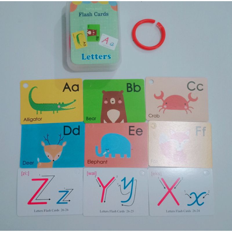 Jual READY MURAH FREE RING SEMUA FLASHCARD EDUKASI ANAK FLASH CARD ANAK ...