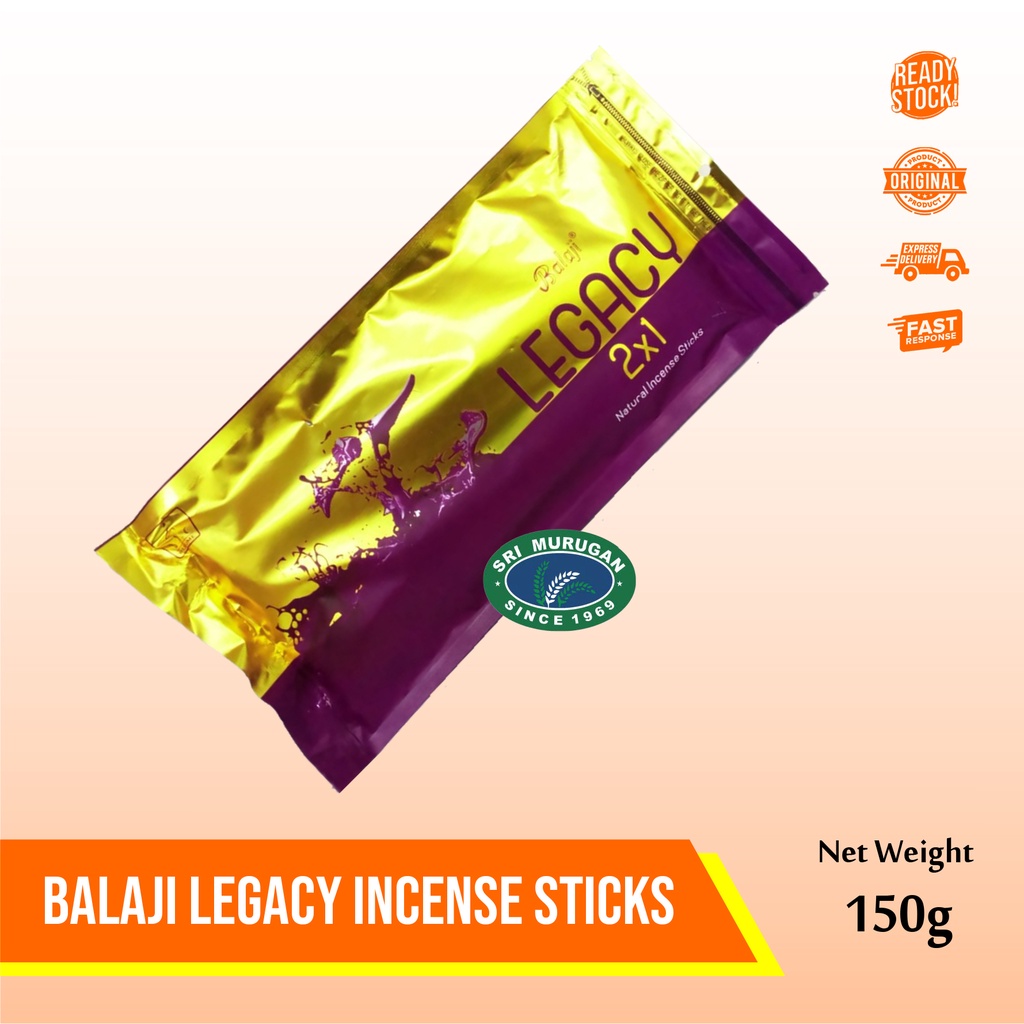 Jual BALAJI LEGACY INCENSE STICKS 150GM | Shopee Indonesia