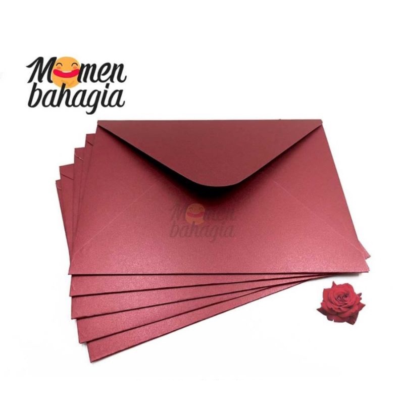 Jual Amplop A5 Tebal Premium Jasmine Red Maroon 16x22 Rounded | Shopee ...