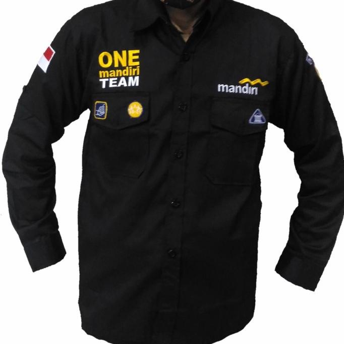 Jual Seragam mandiri Baju kemeja PDL One Mandiri team | Shopee Indonesia
