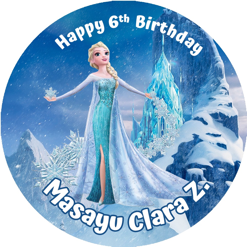 Jual AlafaProject Stiker Ulang Tahun Frozen | Label Stiker Ultah ...