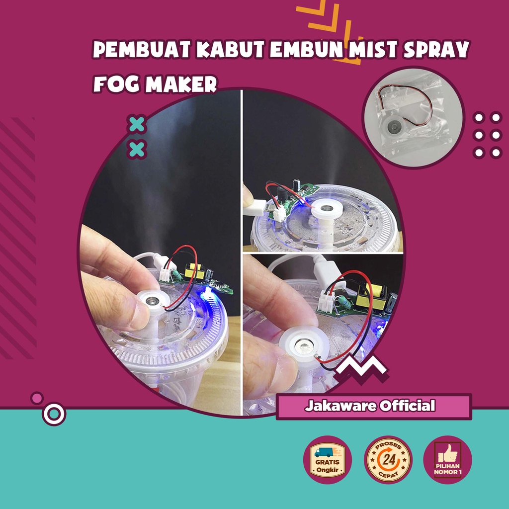 Jual SOAR PIEZO PEMBUAT KABUT SPRAY TRANSDUCER PLATE 16MM ALAT ...