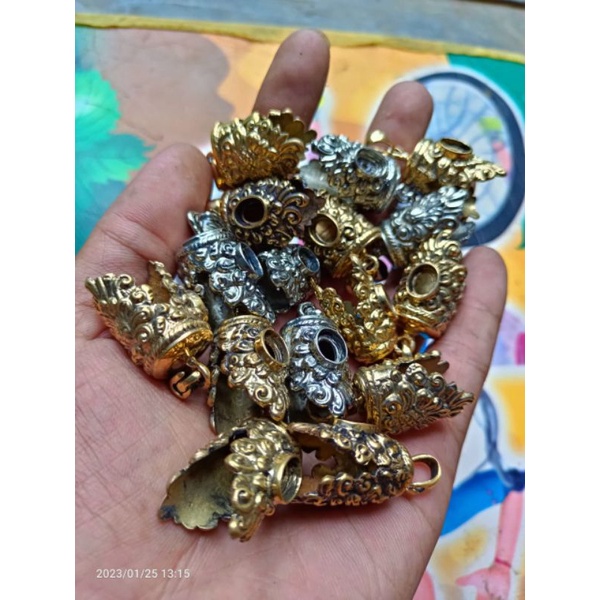 Jual Ring liontin alpaka bali super full ukir | Shopee Indonesia