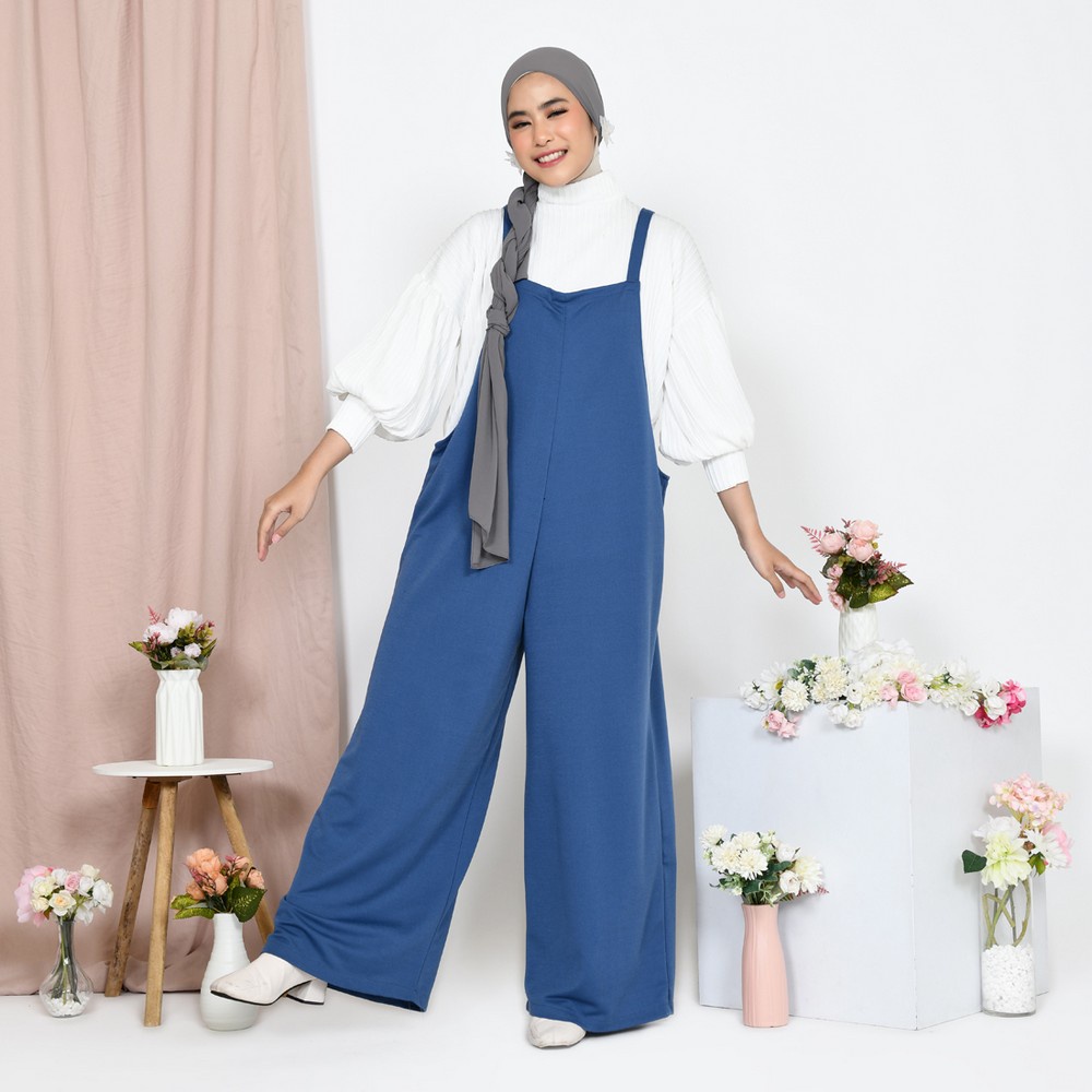 Jual Mybamus Albani Loose Overall - Jumpsuit Muslim - Baju Kodok Korea ...