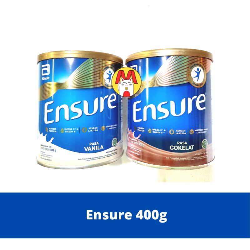 Jual Ensure 400g Susu Tinggi Protein, Gizi Lengkap Coklat / Vanilla ...