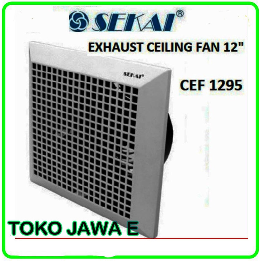 Jual HEXOS FAN/EXHAUST FAN PLAFON SEKAI CEF 1295 - 8 inch - 12 inch | Shopee Indonesia