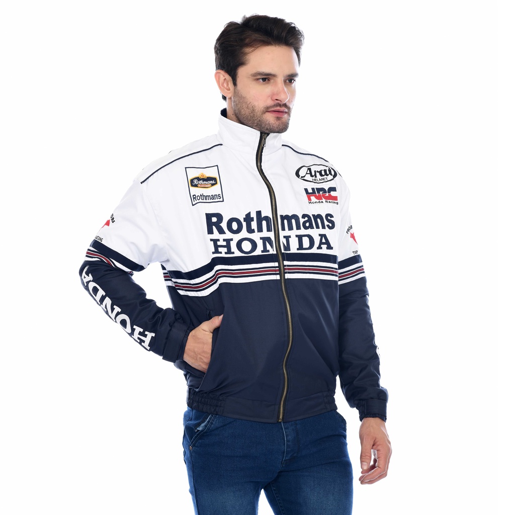 Jual Jaket Honda HRC Rothmans Vintage Waterproof | Shopee Indonesia