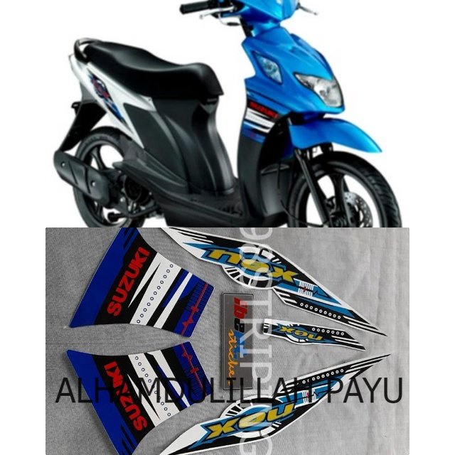 Jual STIKER STRIPING SUZUKI NEX BIRU TAHUN 2012 2013 LIS STANDAR ORI ...