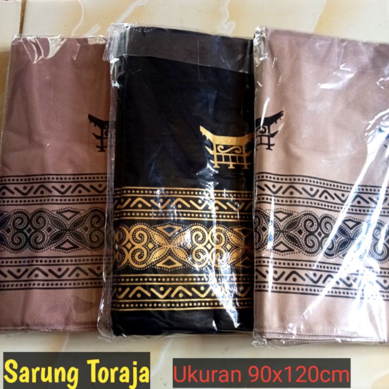 Jual Sarung Toraja Hitam Ukuran 90x120cm | Shopee Indonesia