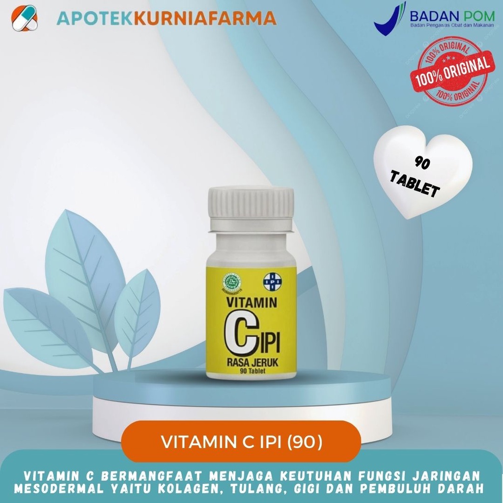 Jual Vitamin C IPI Tablet Kunyah 50mg (isi 80) | Shopee Indonesia