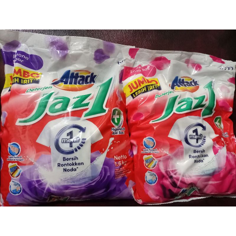 Jual Attack Deterjen Jaz 1 ukuran 1,6 kg PESONA SEGAR dan SEMERBAK BUNGA | Shopee Indonesia