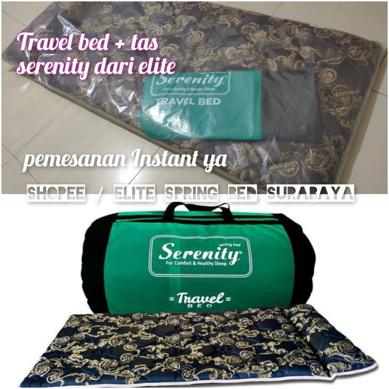 Jual Travel bed 90x180 Elite Serenity kasur gulung atau kasur lipat travelbed nyaman tanpa tas ...