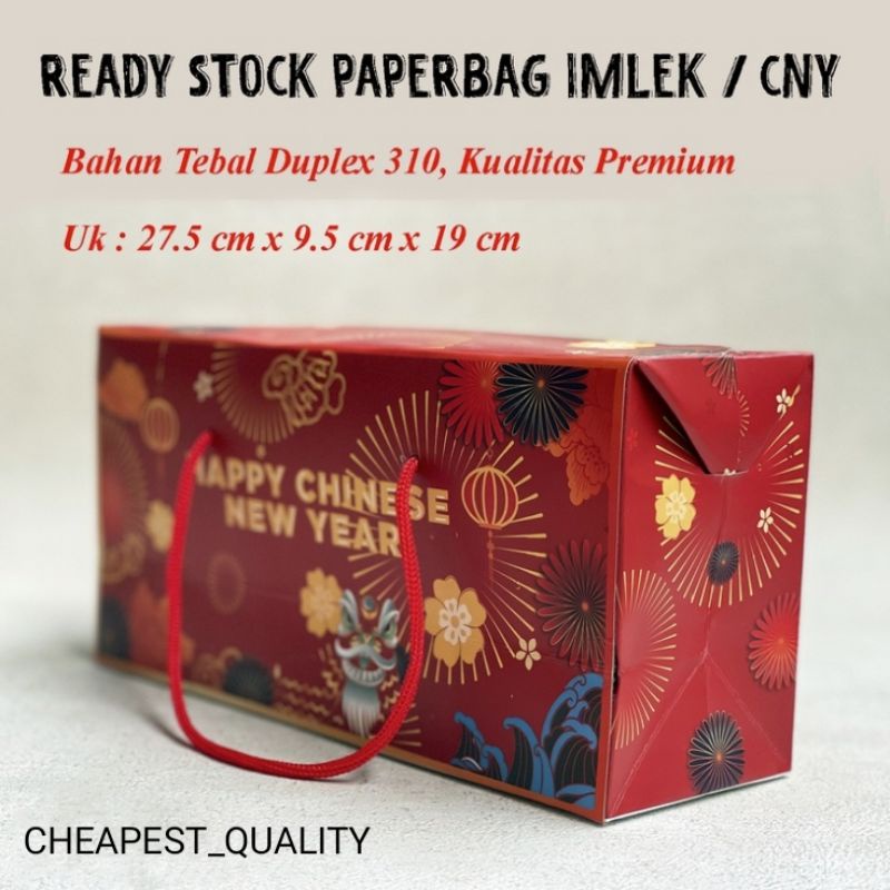 Jual PaperBag Imlek Box imlek Kotak CNY Kue Toples Kue Imlek | Shopee ...