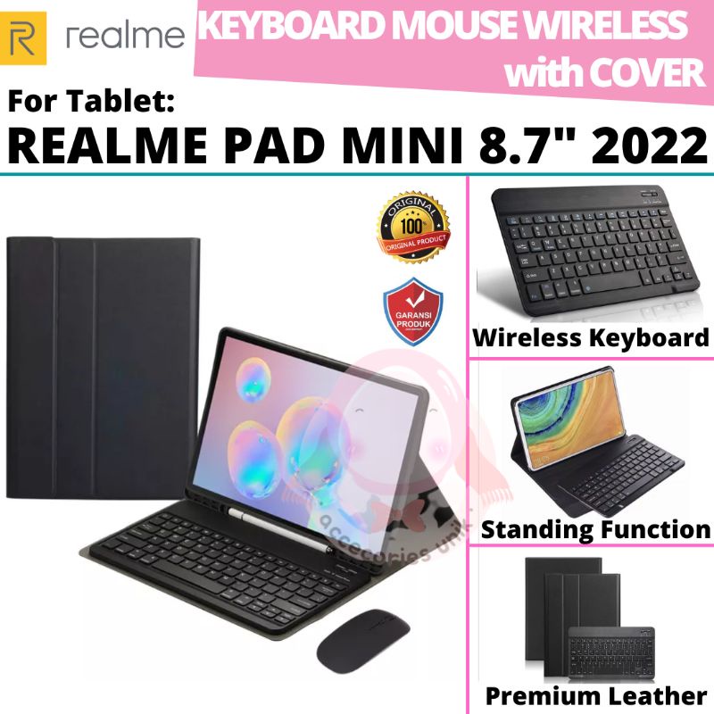 Jual Realme Pad Mini 8.7 Inch 2022 Book Cover Leather Flip Case ...
