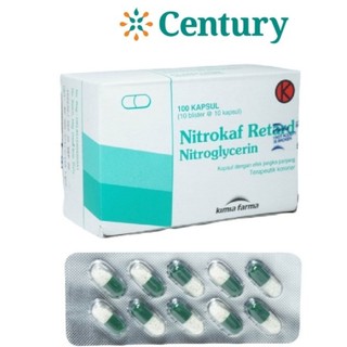 Jual NITROKAF RETARD 1 STRIP ISI 10 TABLET / GLYCERYL TRINITRATE ...