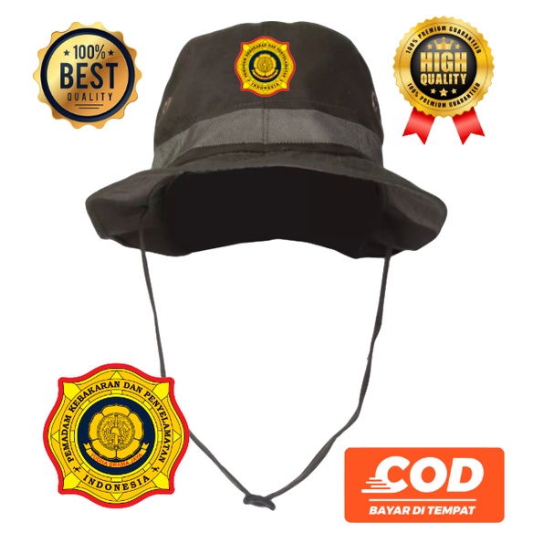 Jual Topi gunung topi rimba Damkar Pemadam kebakaran logo bidadari fashion premuim qualitas ...