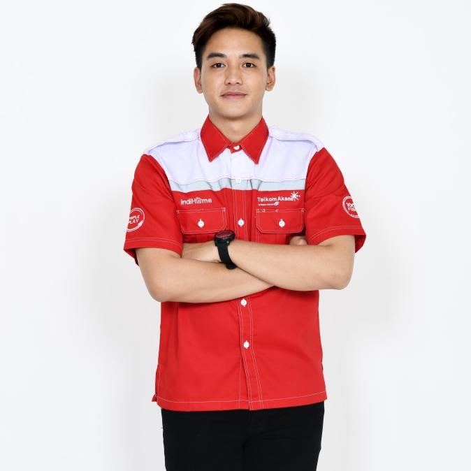 Jual Baju kerja Indihome/seragam kerja kantor Indihome/kemeja Indihome ...