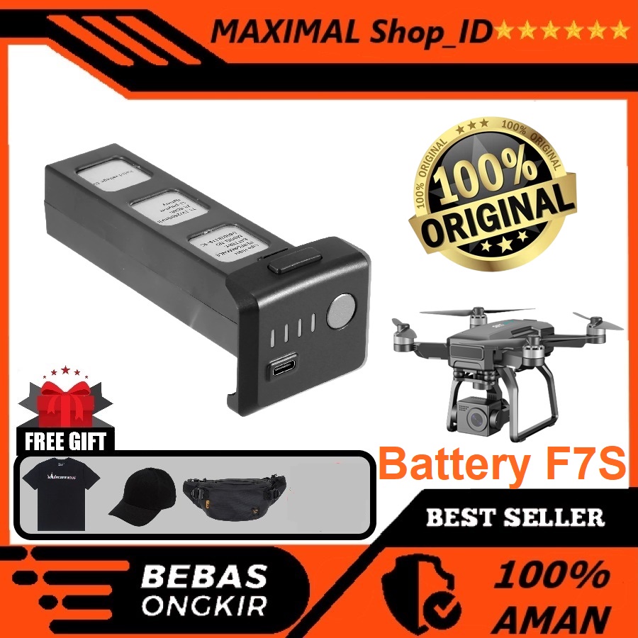 Jual Battery Drone SJRC F7 F7S 4K PRO 11.1V 2600mAh Li-po Baterai Original | Shopee Indonesia