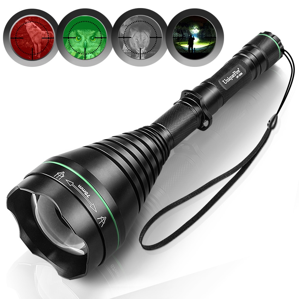 Jual PREORDER UniqueFire 1508 XRE LED Hunting Zoom Flashlight 75mm ...
