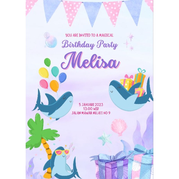 Jual Jasa design undangan digital untuk ulang tahun, perbikahan, arisan ...