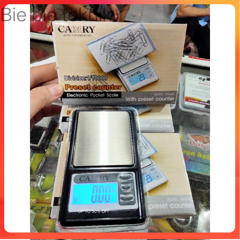 Jual Timbangan Emas Atau timbangan Digital Portable Pocket camry Eha401 ...