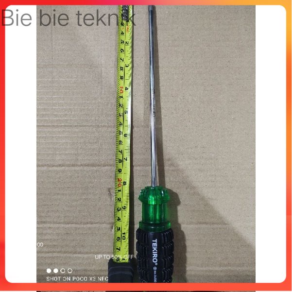 Jual obeng granat tekiro 8inch (200mm)/obeng bunga gagang karet 4inch ...