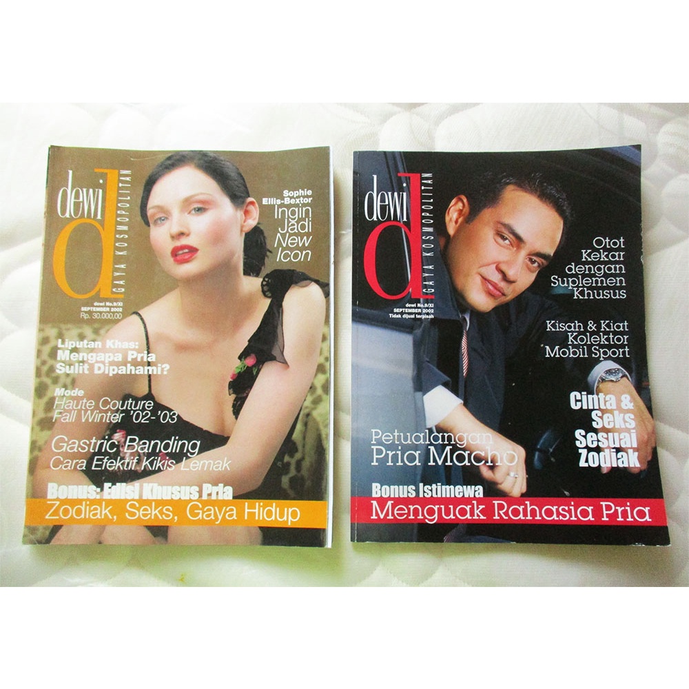 Jual Majalah DEWI Edisi No.9/XI Bulan September Tahun 2002 + Bonusnya ...