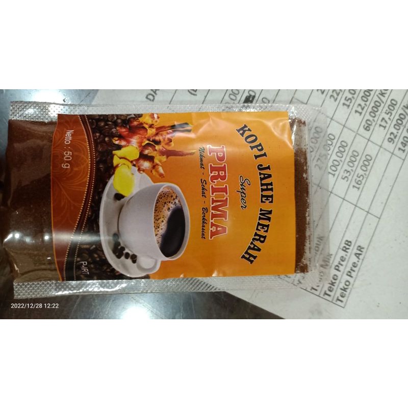 Jual Kopi Jahe Merah Super Prima, Perpaduan Kopi dan Jahe Merah yang ...