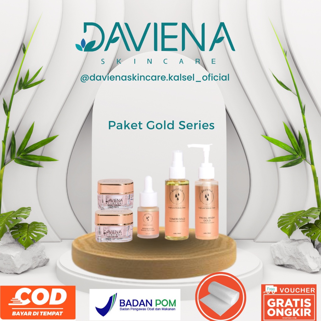 Jual Gold Series Daviena / Skincare Daviena | Shopee Indonesia