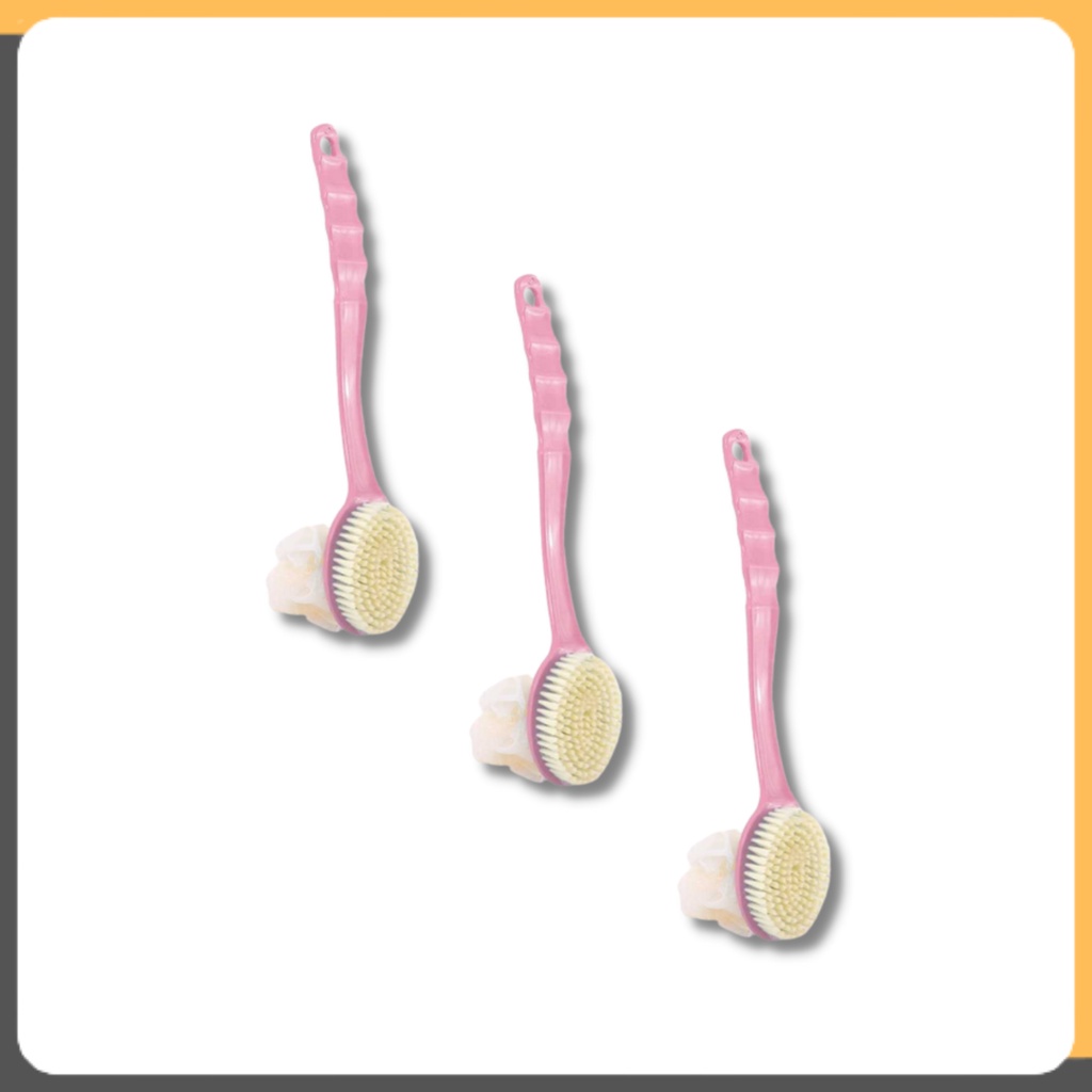 Jual Sikat Mandi Badan Dan Punggung Gagang Panjang 2 In1 Bath Brush And ...