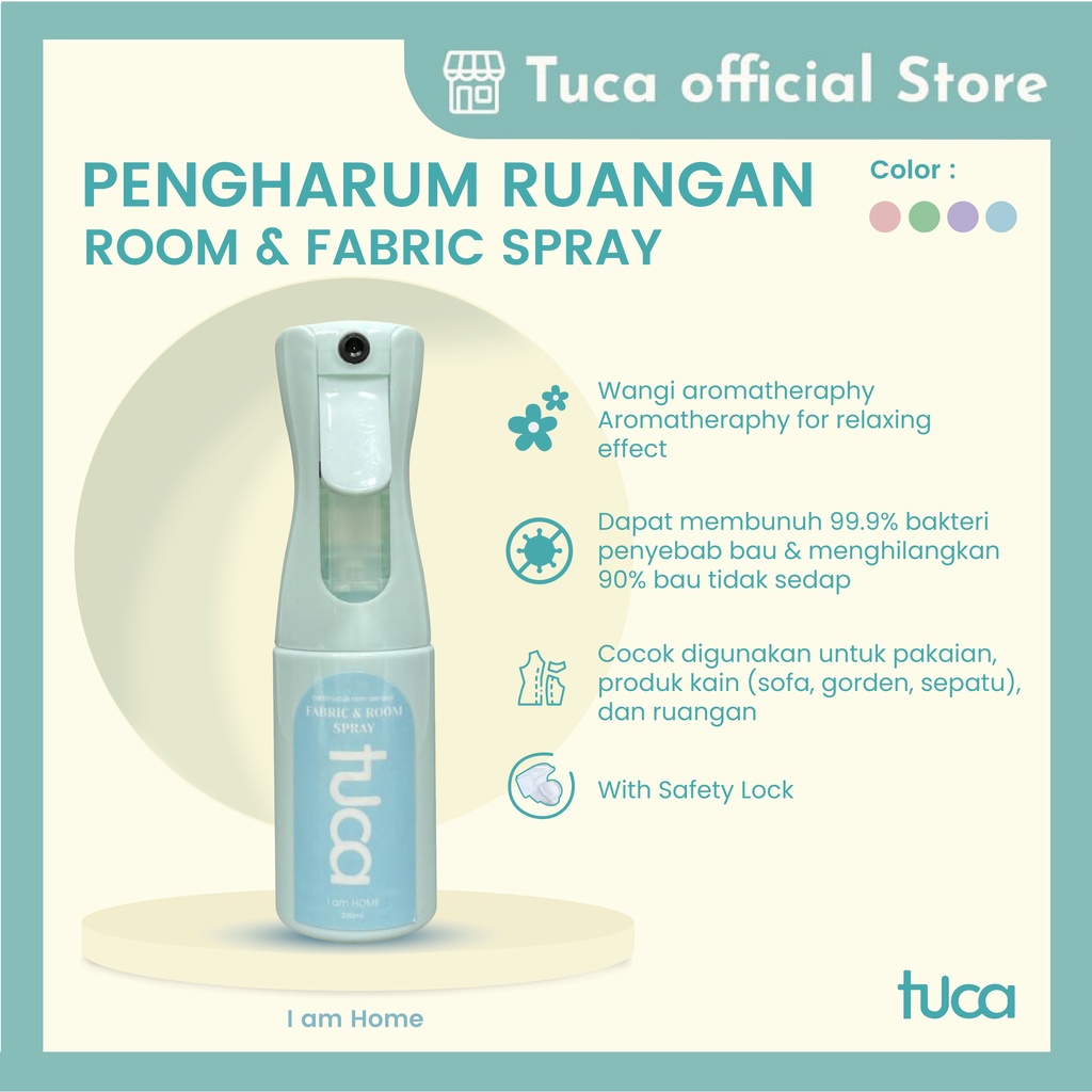 Jual Pengharum Ruangan Room Spray and Fabric Spray Anti Bacterial Tuca ...