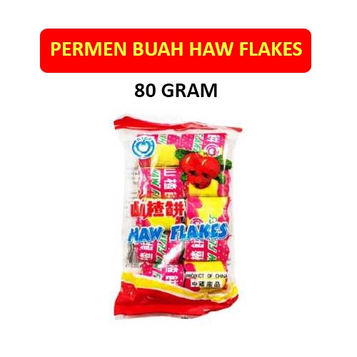 Jual Permen Haw Flakes Sanca 80 gram San Zha Pian Permen Sanca Manisan ...