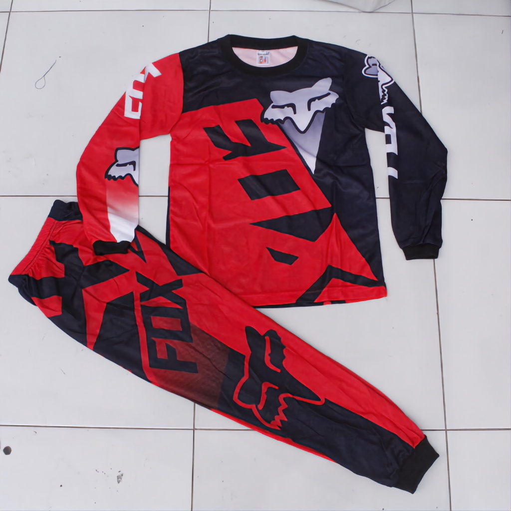 Jual Baju motor cross/setelan baju balap/baju sepeda anak | Shopee ...