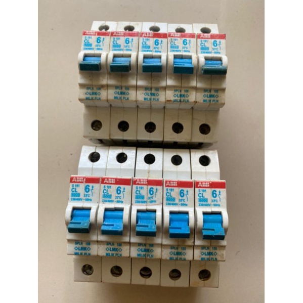 Jual MCB PLN ABB S191 6A 1P ORIGINAL | Shopee Indonesia