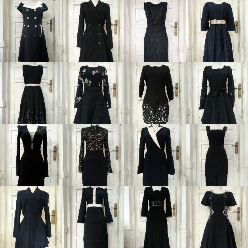 Jual DRESS HITAM/DRESS KANTOR/DRESS KERJA/BRUKAT Etalase 8 | Shopee ...