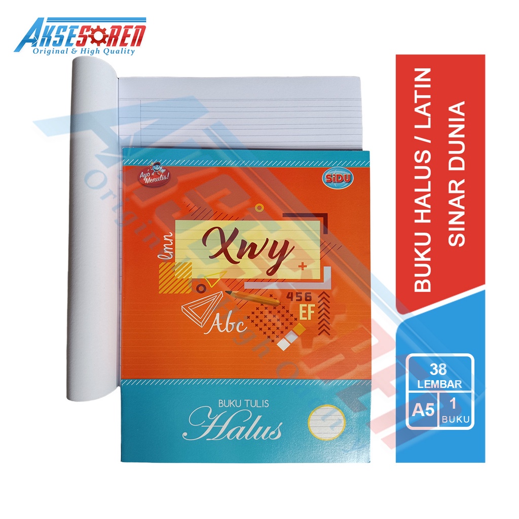 Jual Aksesoren Buku Tulis Halus Sidu 38 Lembar [1 Buku] / Buku Menulis ...