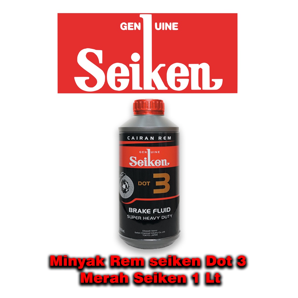 Jual Minyak Rem seiken Dot 3 merah Seiken 1 Liter -11840 IN | Shopee ...