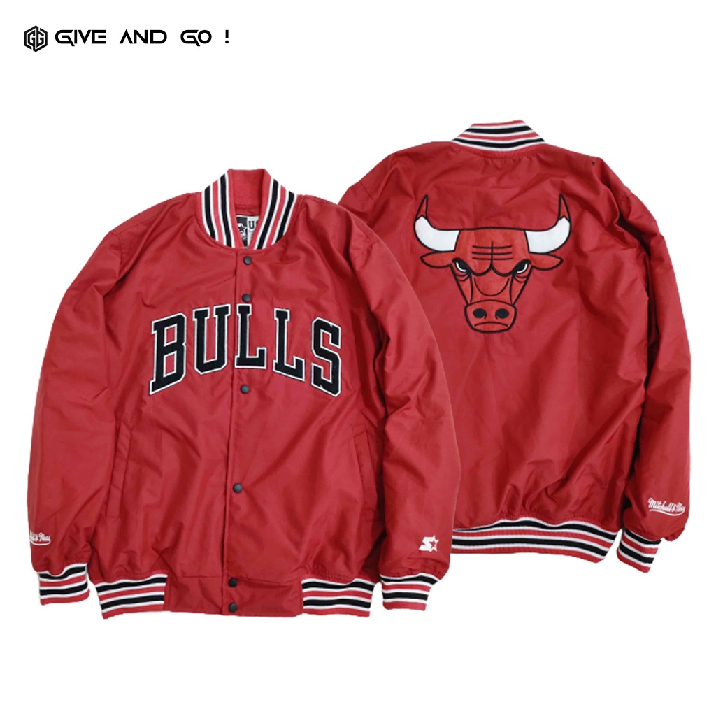 Jual Jaket Pria Wanita NBA Chicago Bulls Basketball Hitam Jaket ...