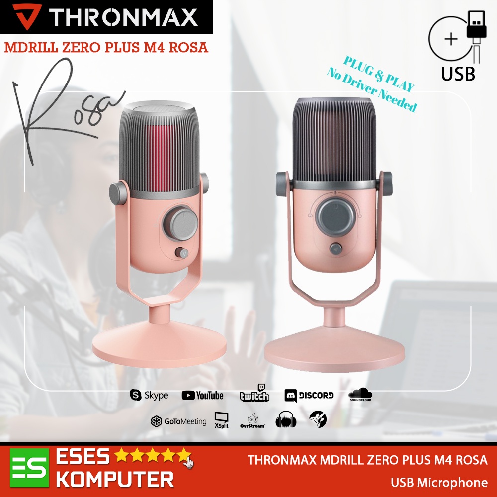 Jual Microphone THRONMAX Mdrill Zero Plus M4 Rosa | USB Microphone ...